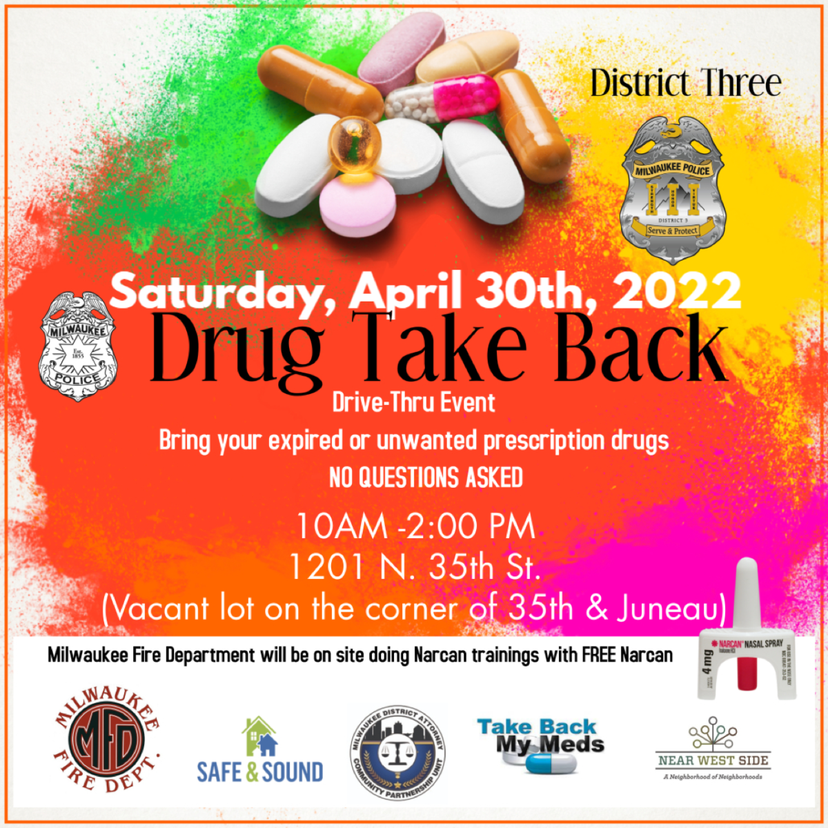Drug Take Back | Drive-Thru Event - Near West Side Partners